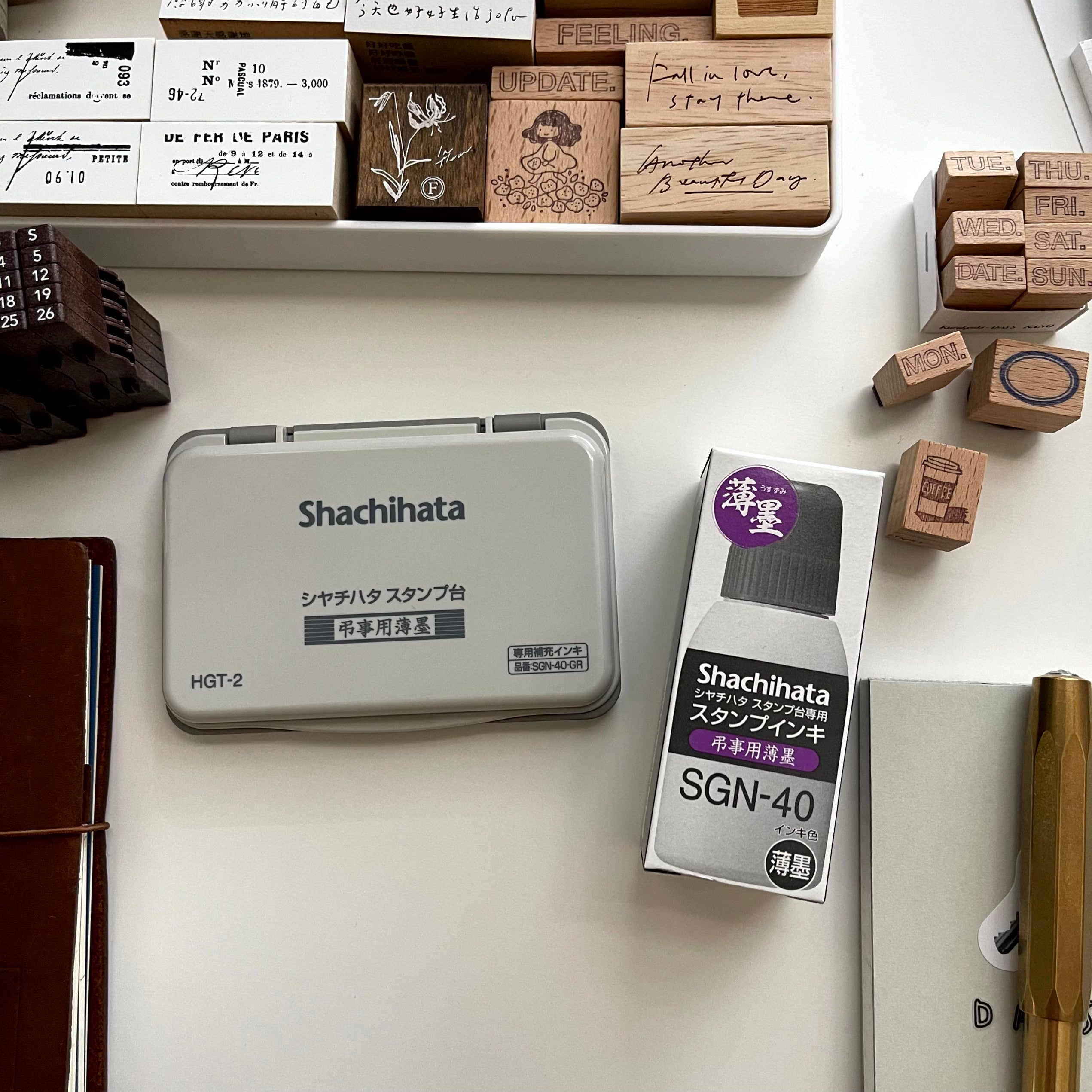 Shachihata Special Color Stamp Pad | Light Gray (medium) – Journal Station