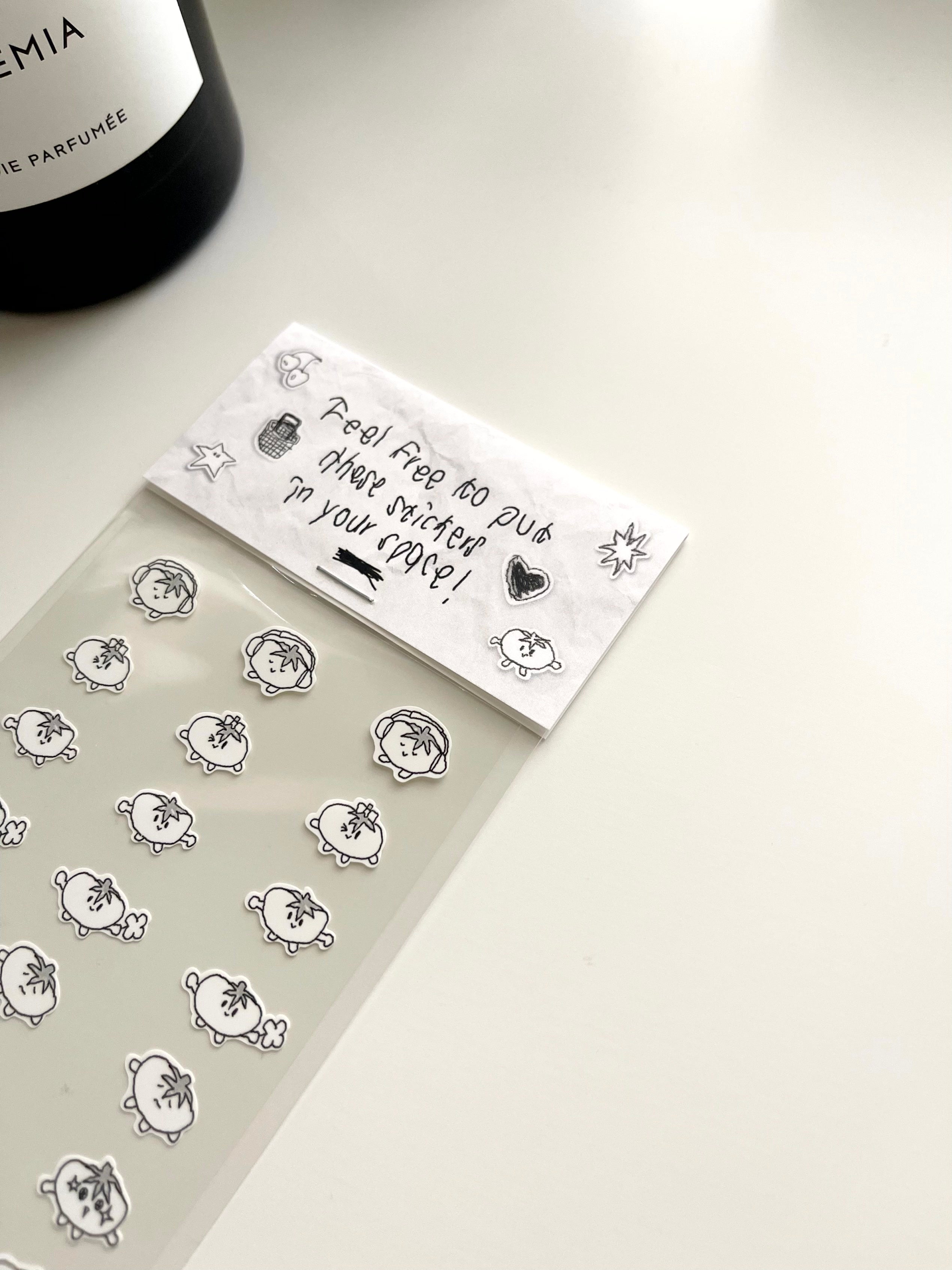 Jeongo Innerside Tomato Brings Good Luck Sticker – Journal Station