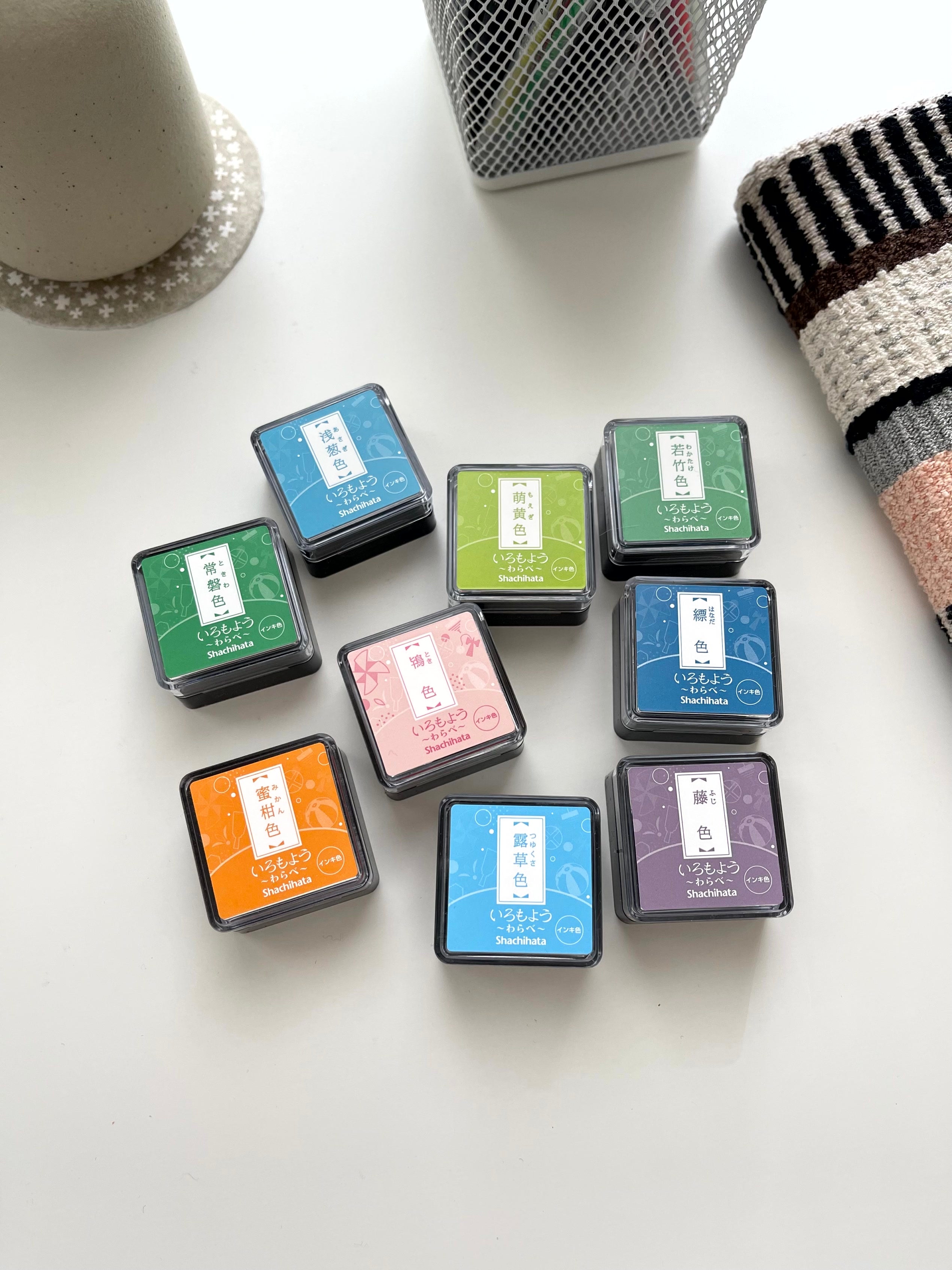 Shachihata Mini Cube Ink Pads / 9 Colors – Journal Station
