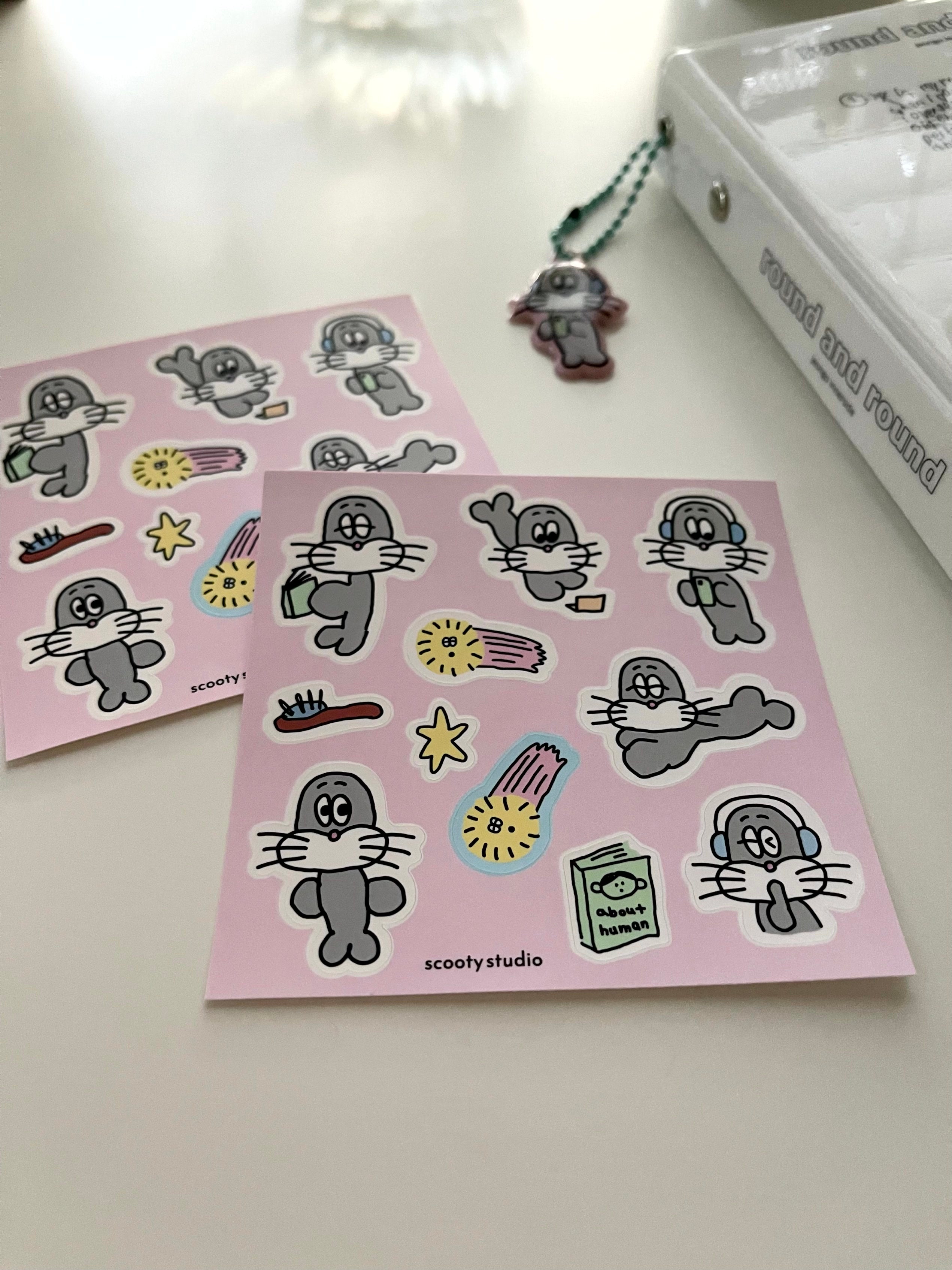 Scooty Studio Freddy Sticker / In My Room – Journal Station
