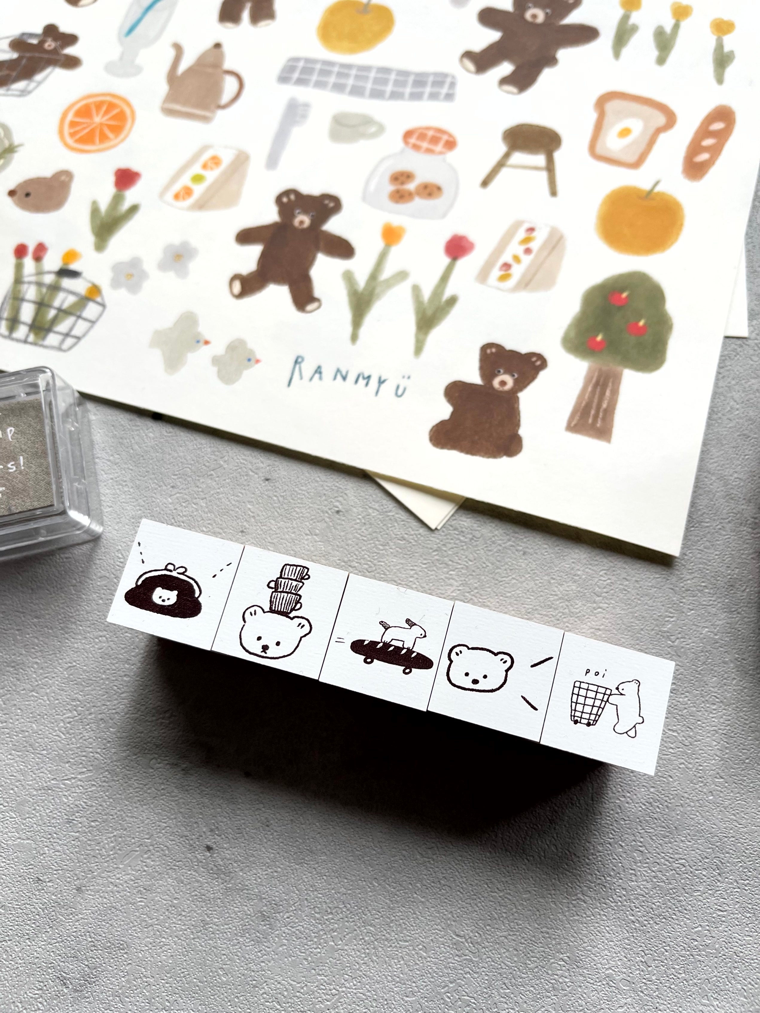 Ranmyu Rubber Stamps // 5 Designs – Journal Station