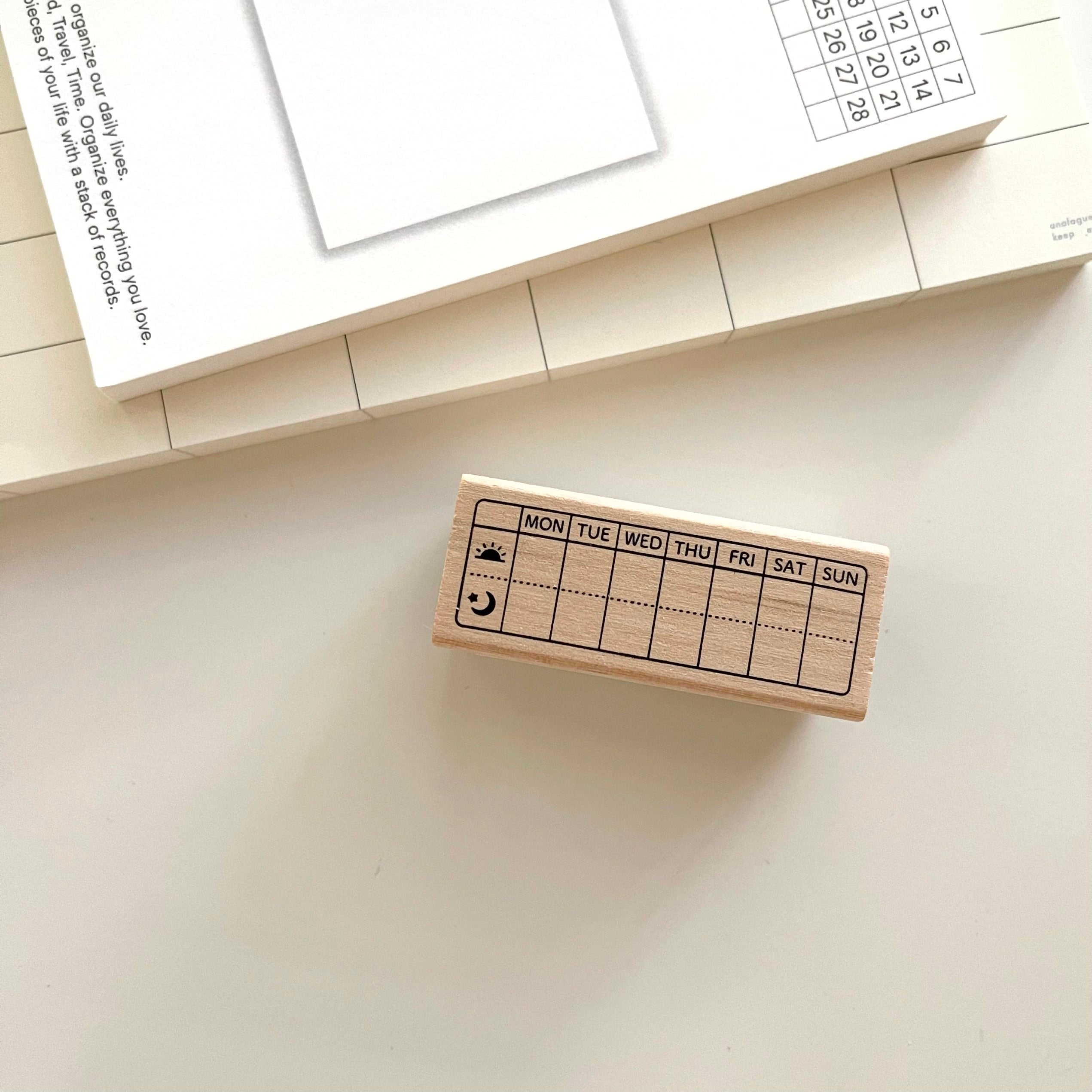 Journaling Stamp / AM-PM Weekly Tracker – Journal Station