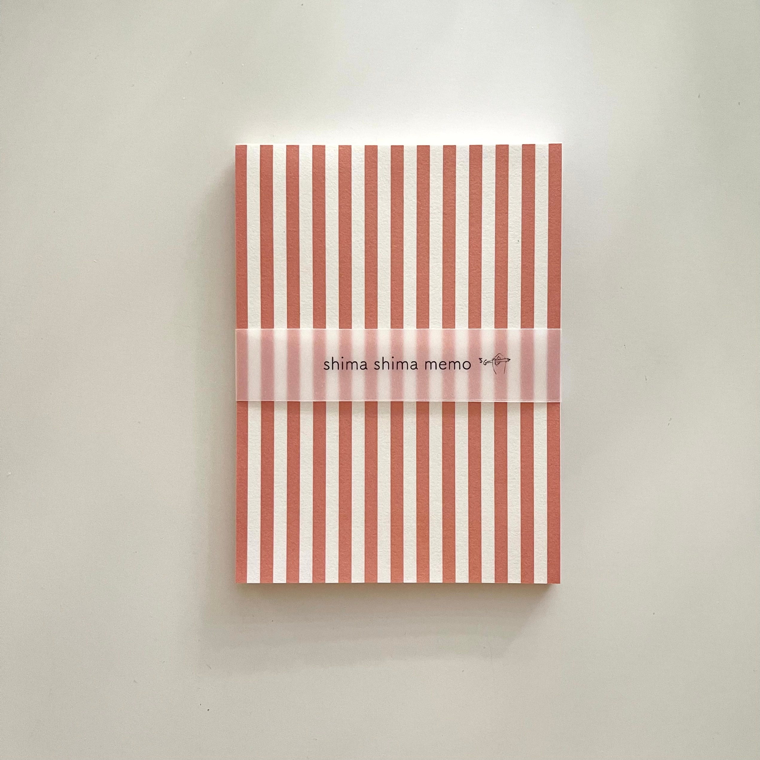 36 Sublo Shima Shima Memo Pad / Orange x White – Journal Station