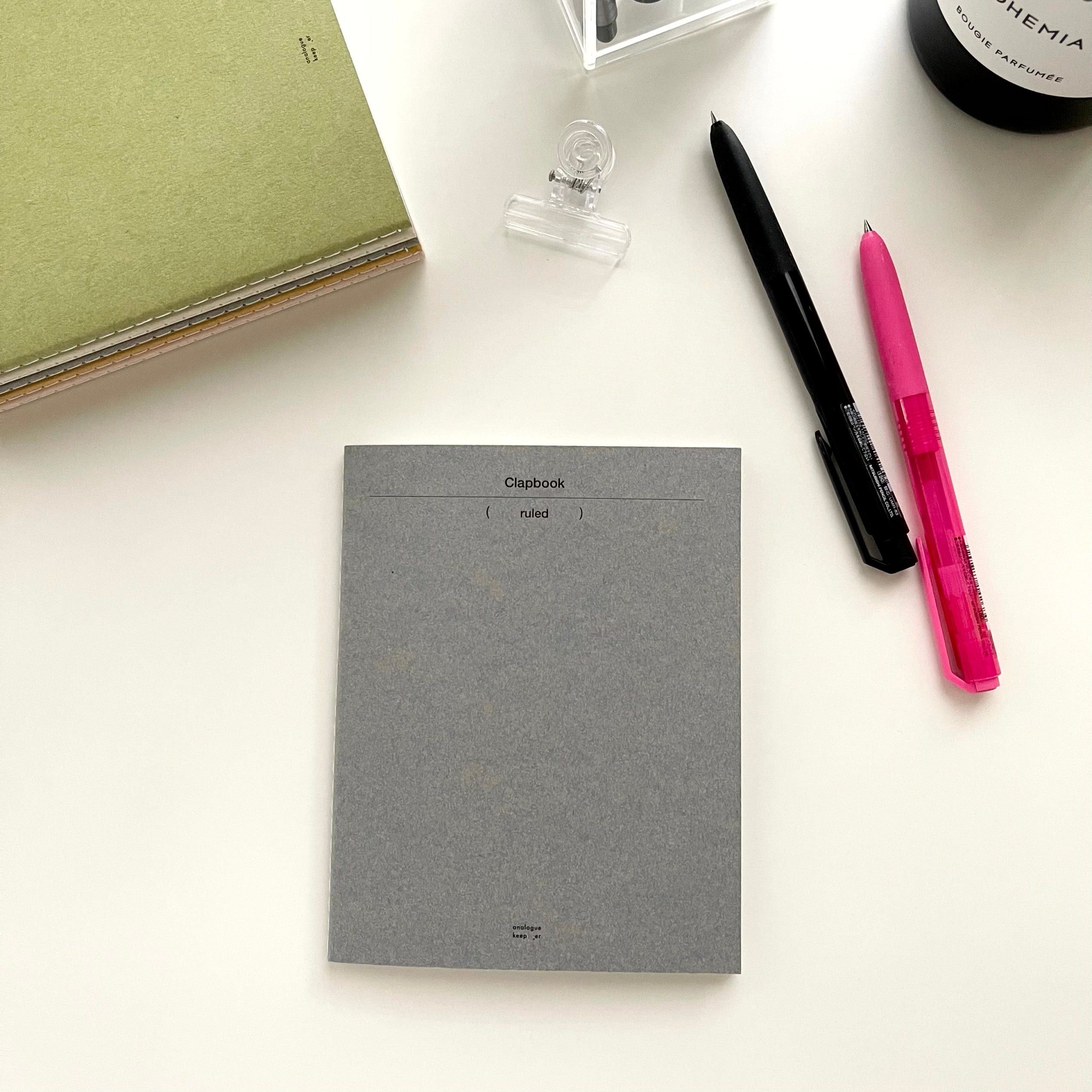 Analogue Keeper NEW Clap Book / Ruled – Journal Station