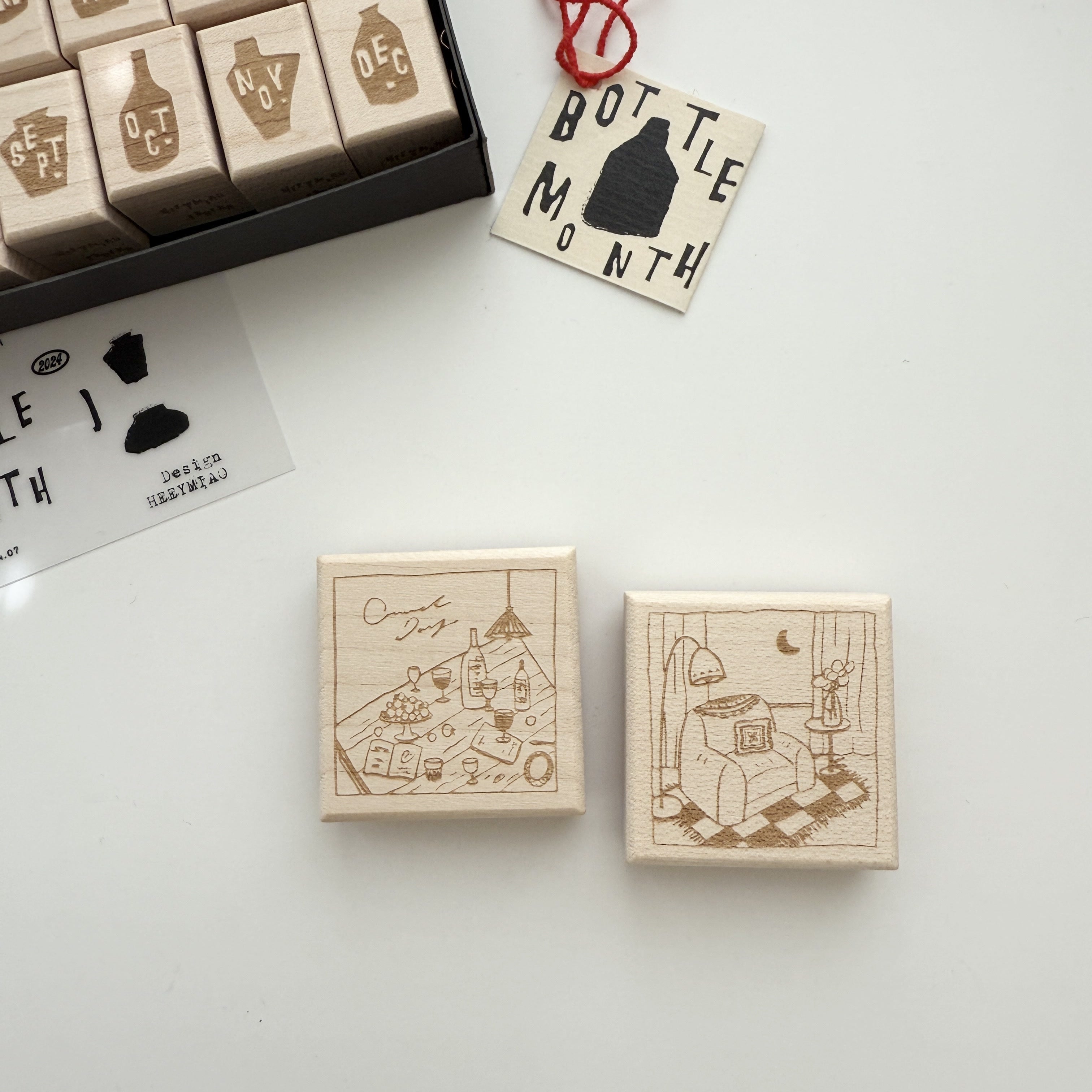 Heeymiao Chair Series Rubber Stamp / 2 Designs – Journal Station