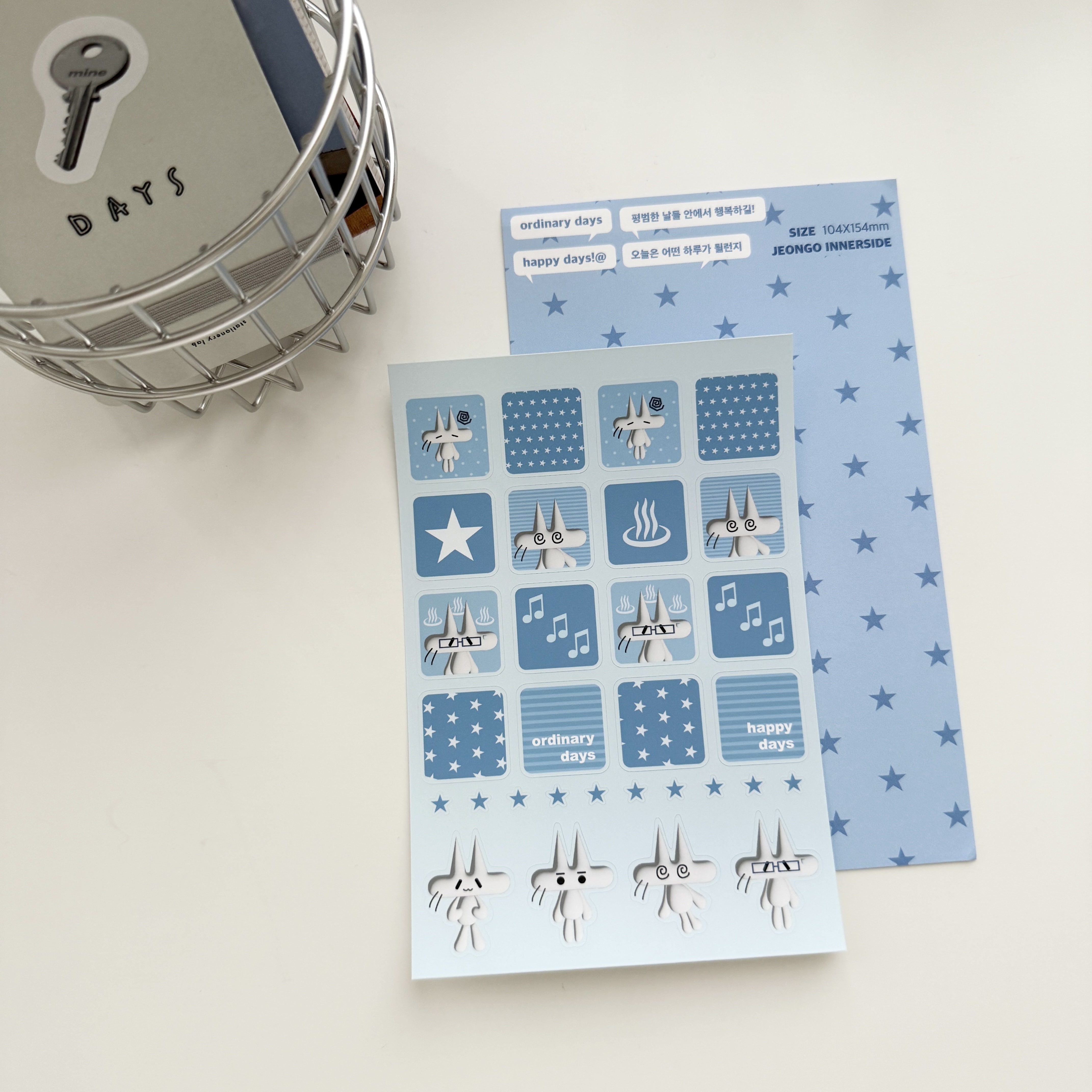 Jeongo Innerside Bluegomi's Happy Day Sticker – Journal Station