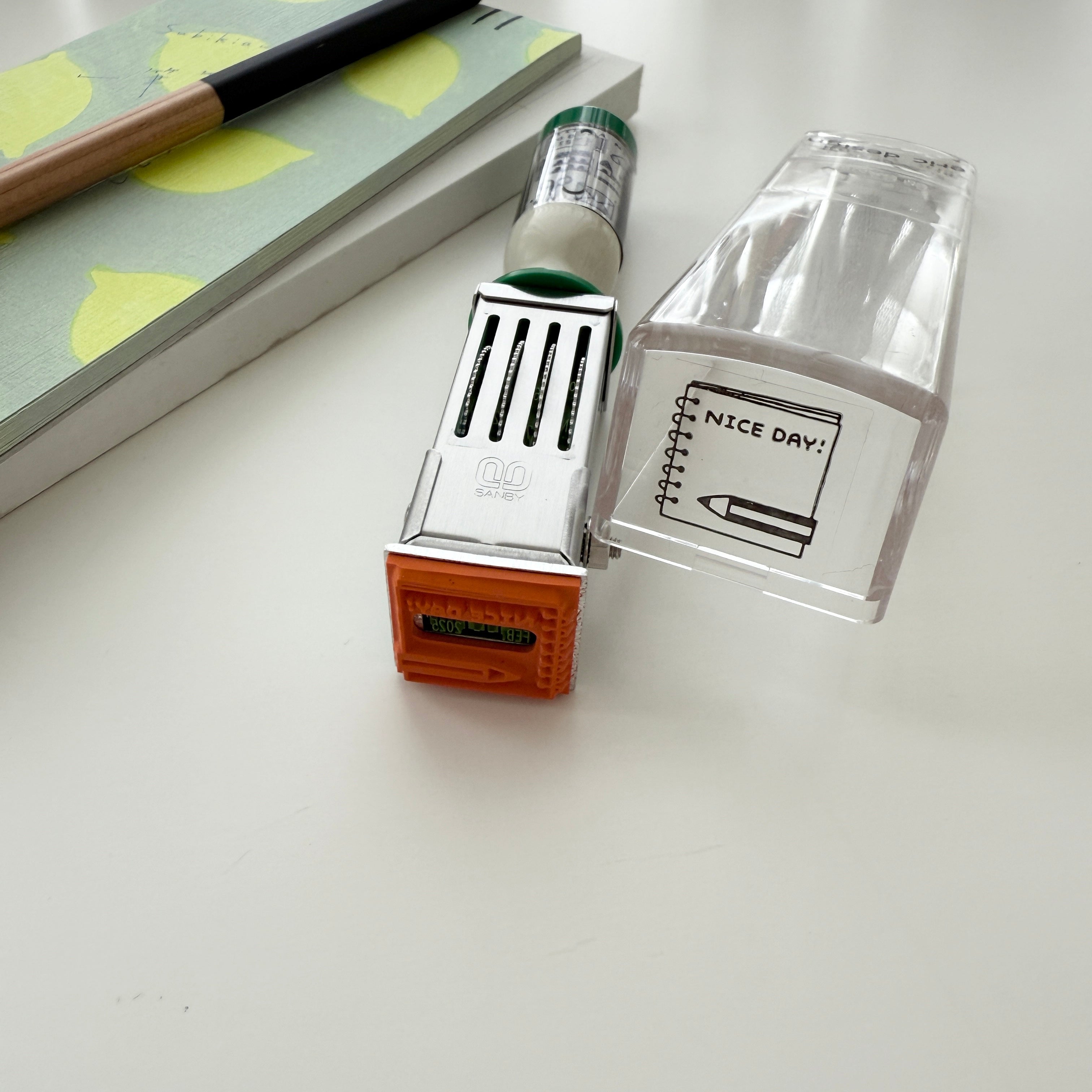 Sanby x Eric Rotary Date Stamp / Nice Day! – Journal Station