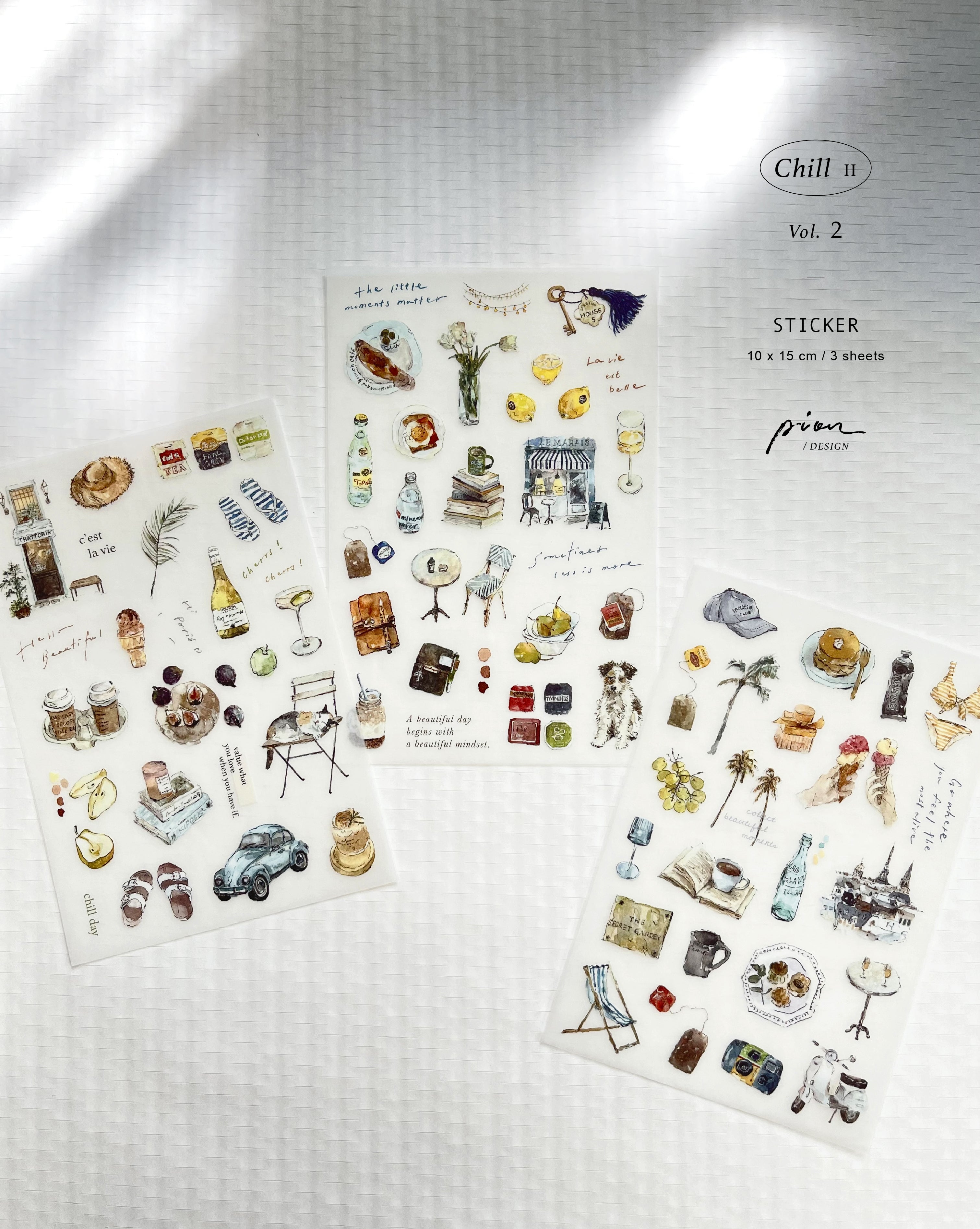 Pion Chill Transfer Sticker Set // Vol. 02 – Journal Station